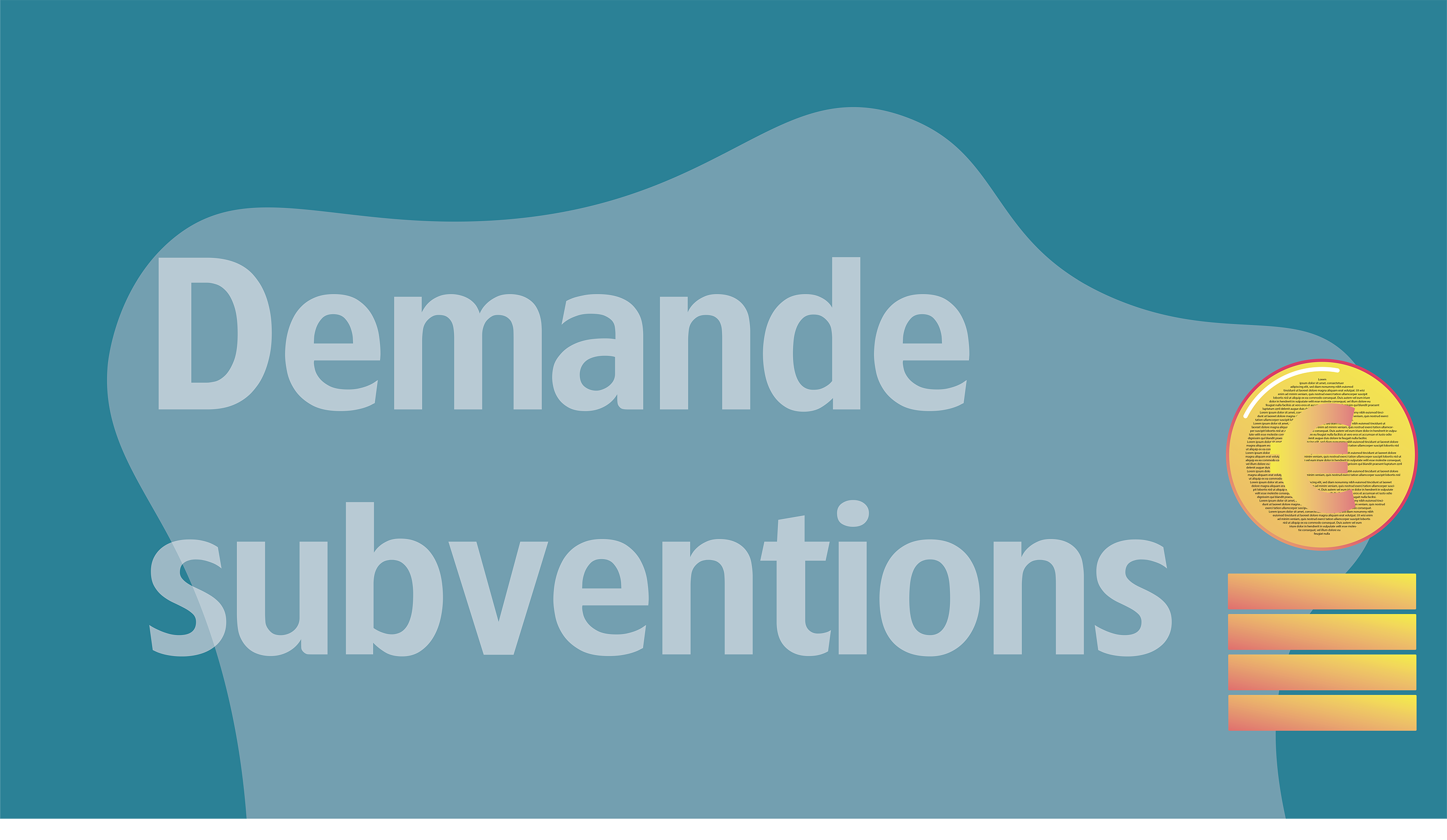 Demande de subvention